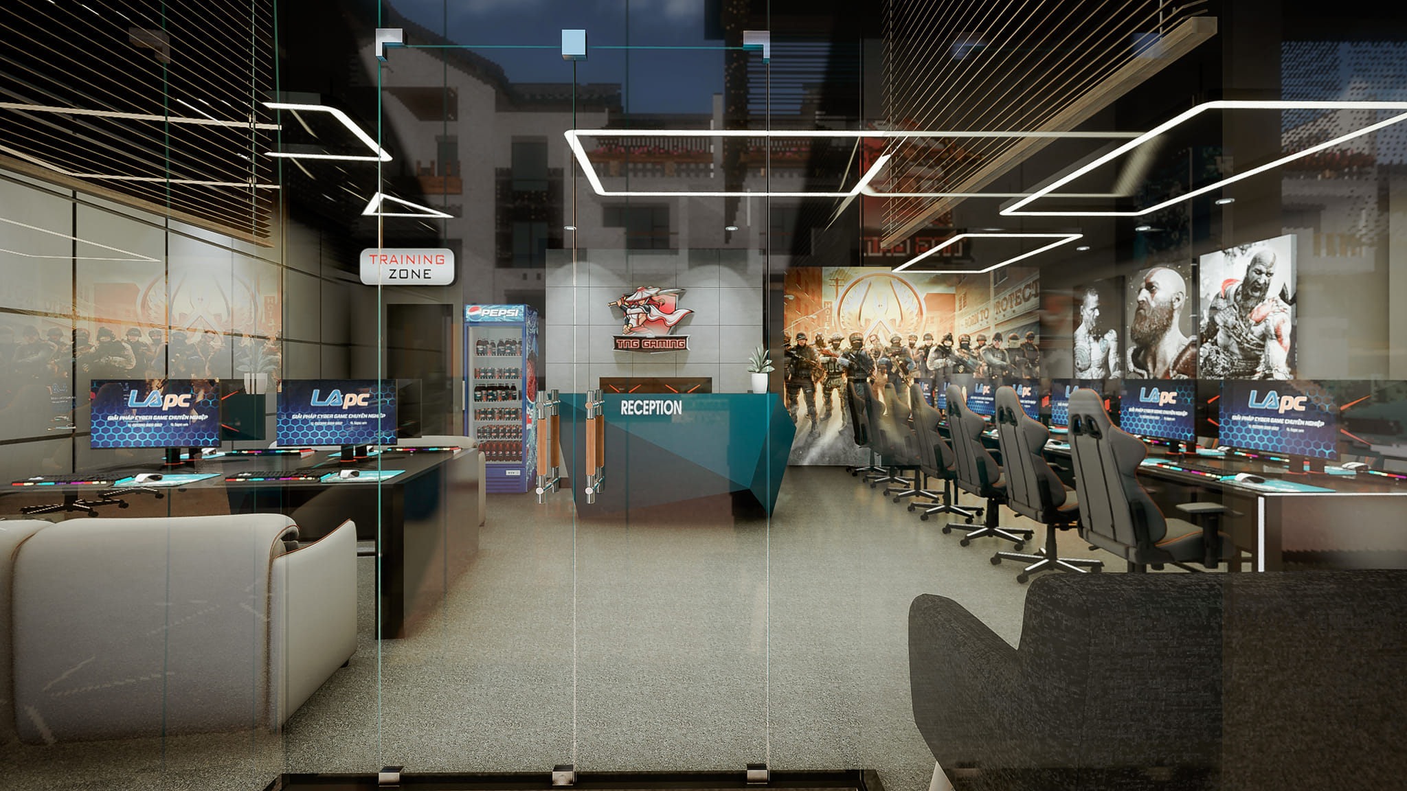 Dự án TNG Gaming - Mini Cyber tại Võ Thị Sáu -TP Vinh - Nghệ An - LApc
